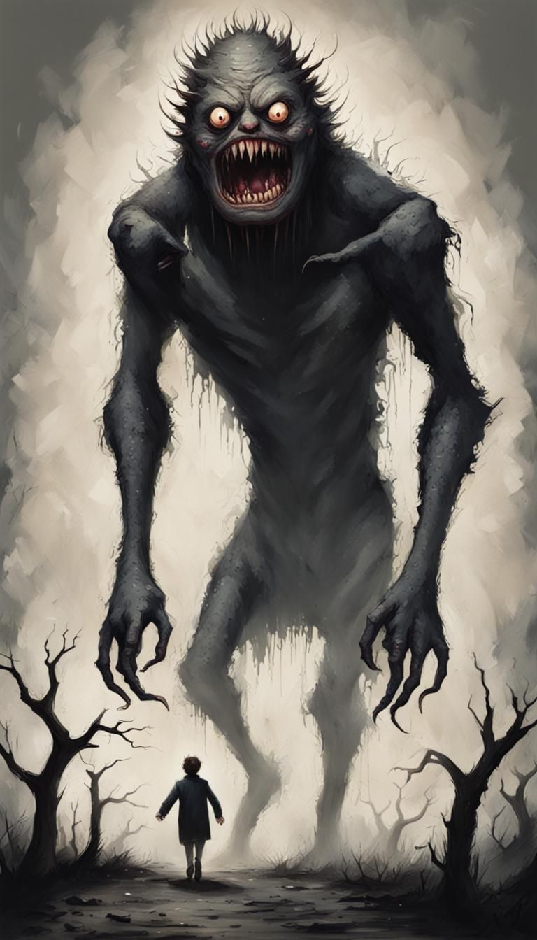 Laughably the scariest monster - AI Generated Artwork - NightCafe Creator