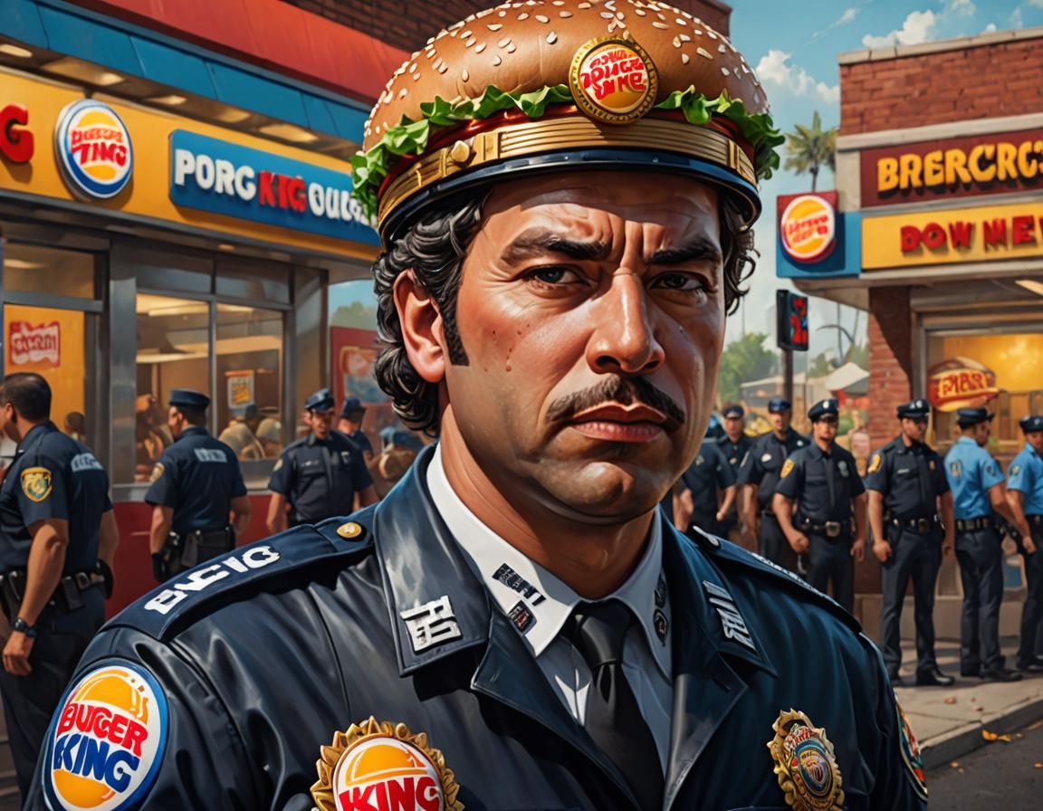 The Burger King Police - AI Generated Artwork - NightCafe Creator