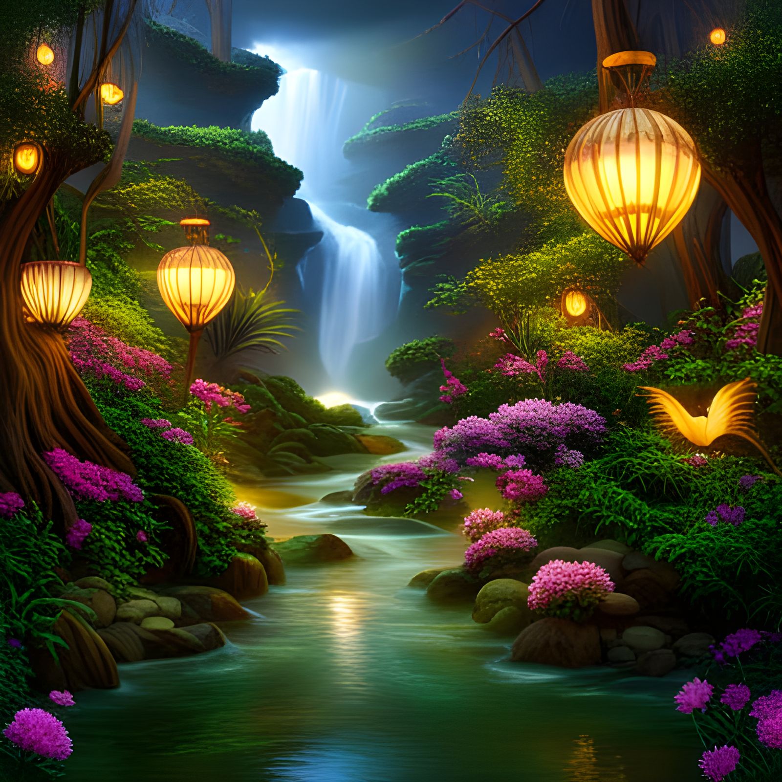 The streams of life - AI Generated Artwork - NightCafe Creator