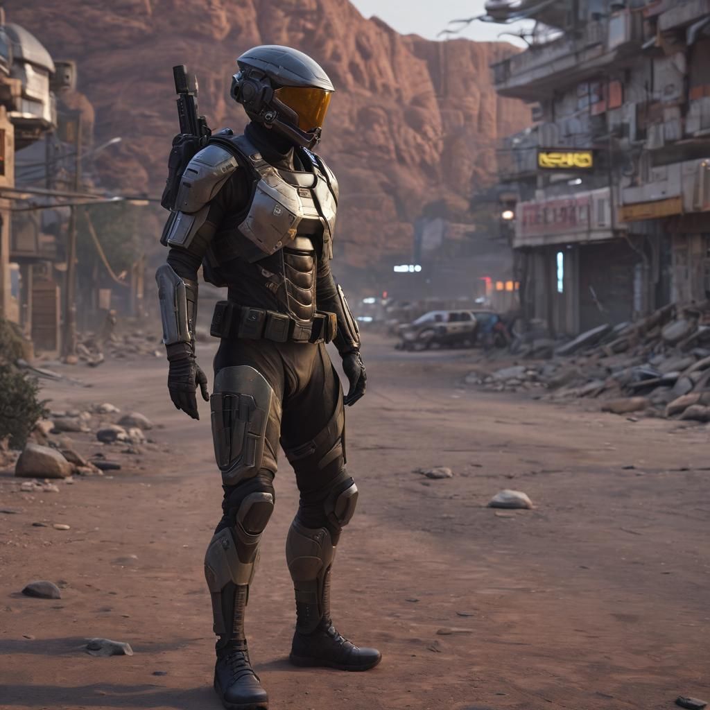 Early Commonwealth Soldier, 2249 - AI Generated Artwork - NightCafe Creator