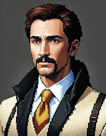 Pixel art portrait - AI Generated Artwork - NightCafe Creator