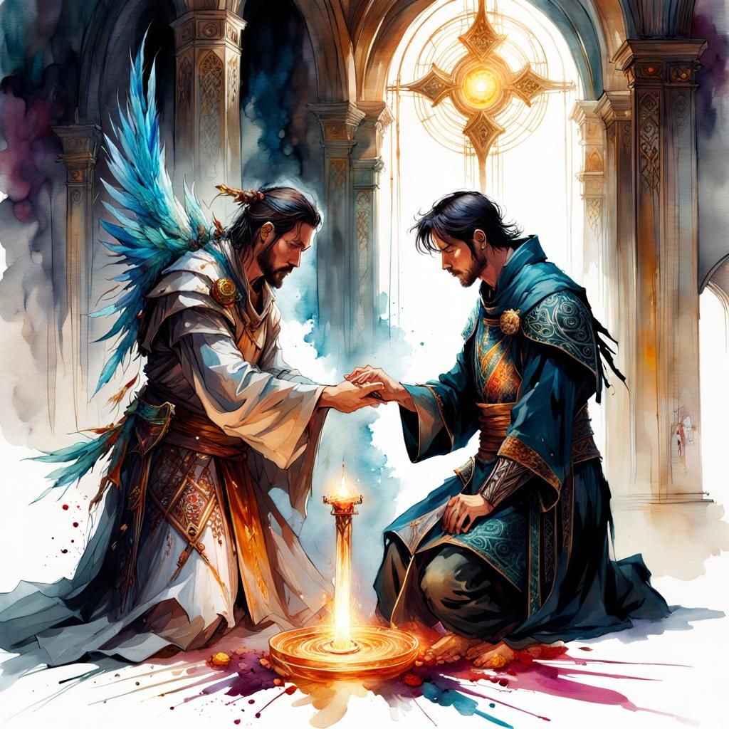 Healing prayer - AI Generated Artwork - NightCafe Creator