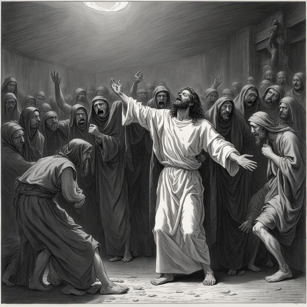 Jesus slaps his own face in disbelief - AI Generated Artwork ...