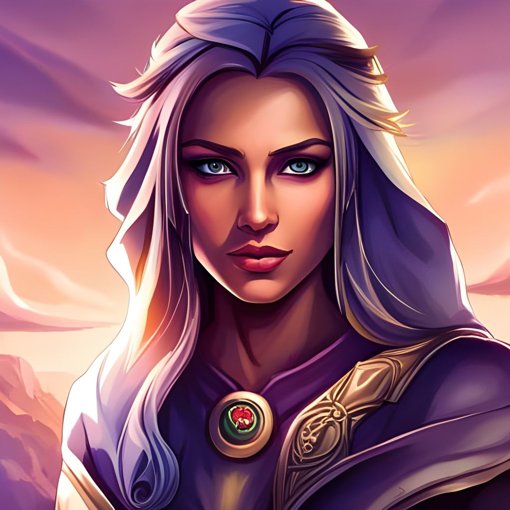 Dungeons and Dragons Character Portrait ; Sun Priest Male, elf male ...