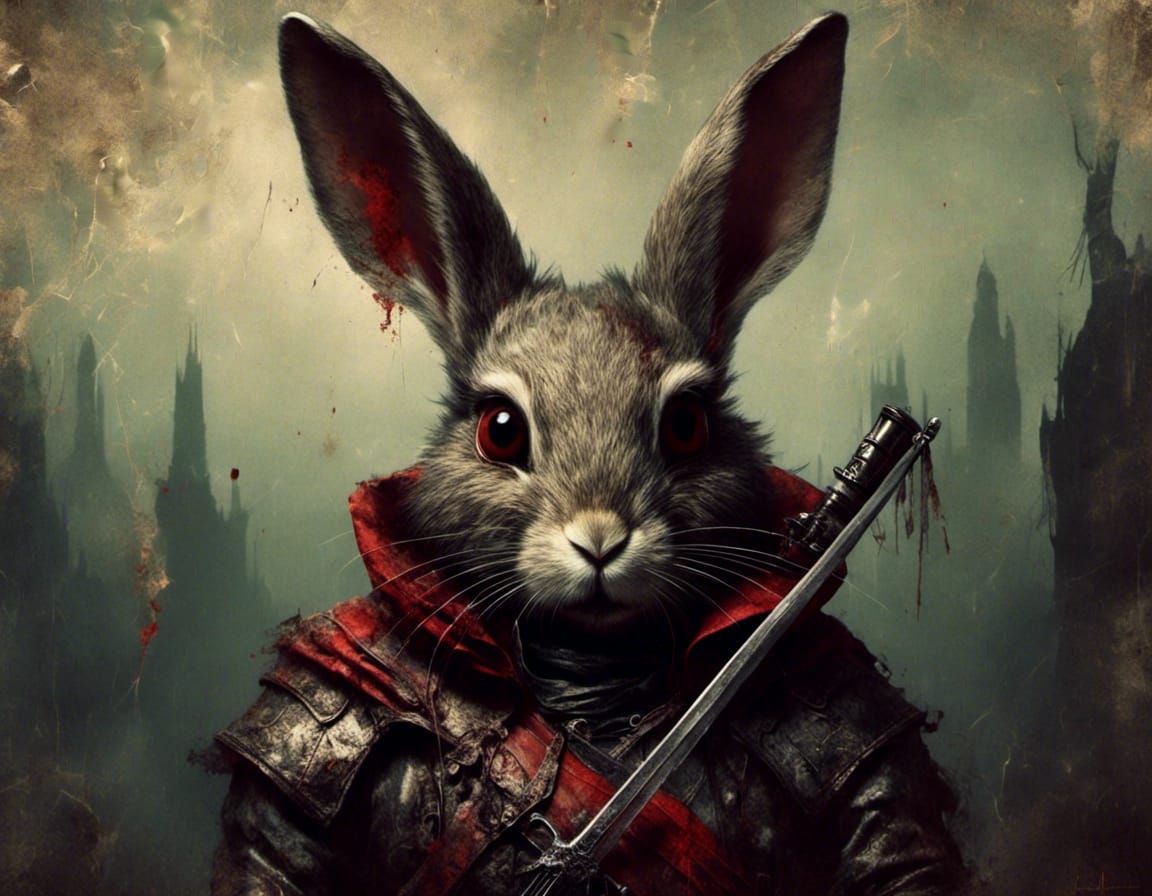 Rabbit assassin - AI Generated Artwork - NightCafe Creator
