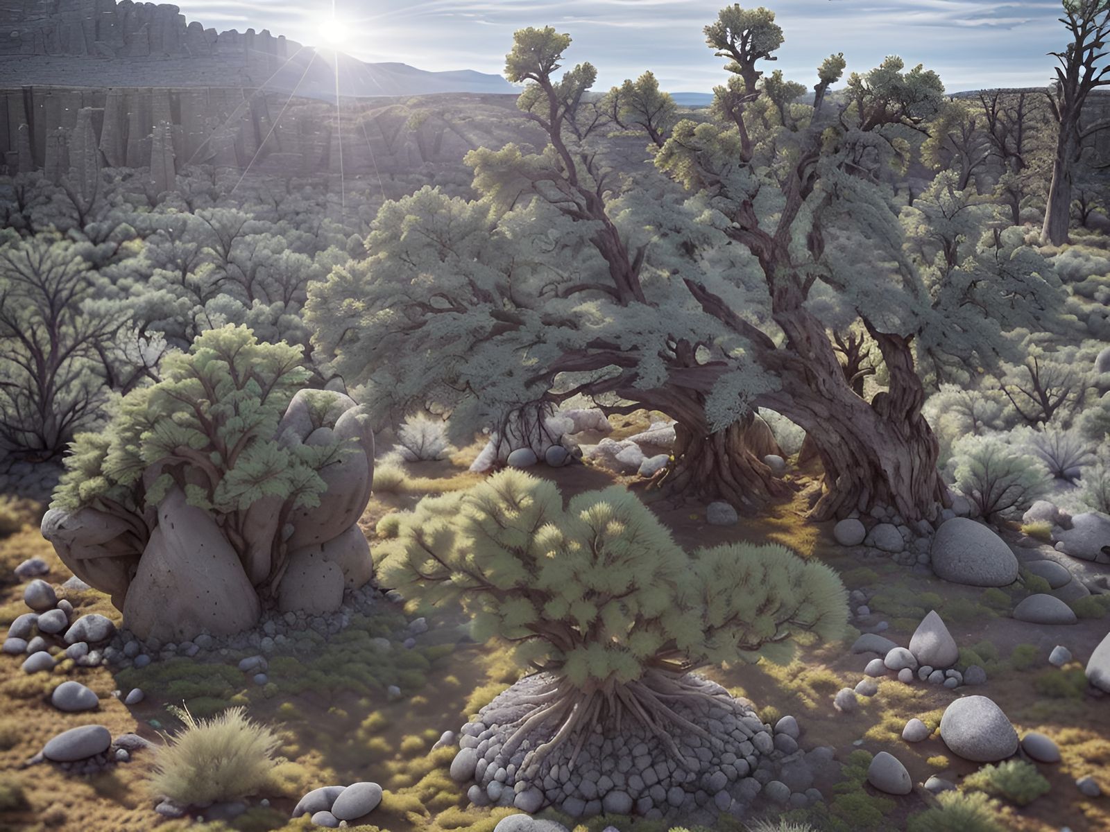 High Desert Spirit Portal 300 BC - AI Generated Artwork - NightCafe Creator