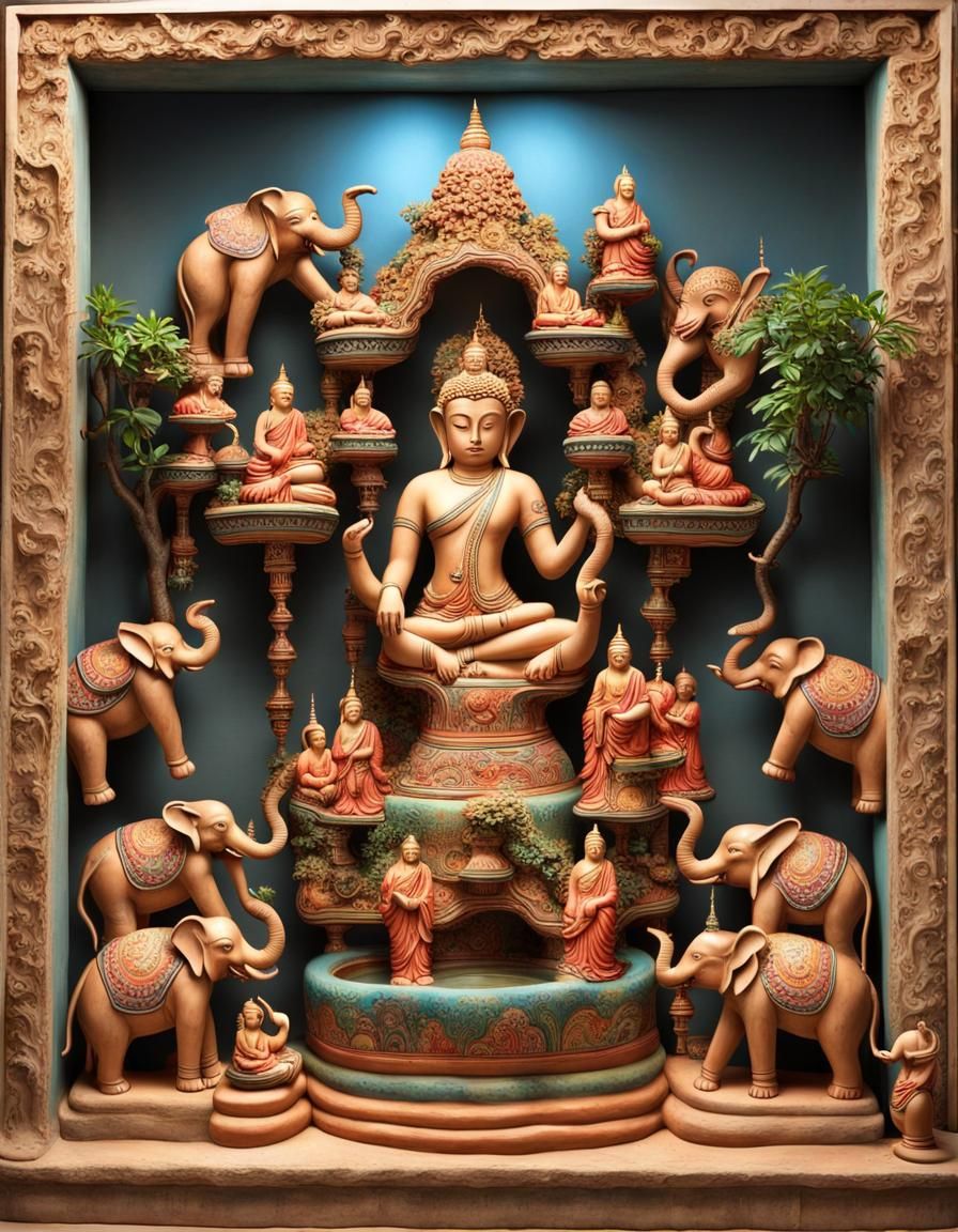 Ceramic clay artifact - AI Generated Artwork - NightCafe Creator