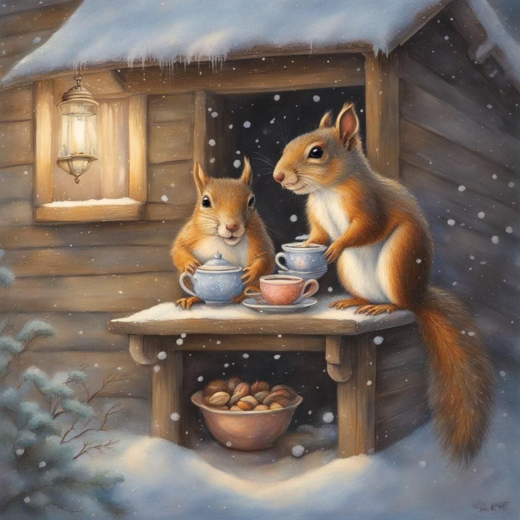squirrels - AI Generated Artwork - NightCafe Creator