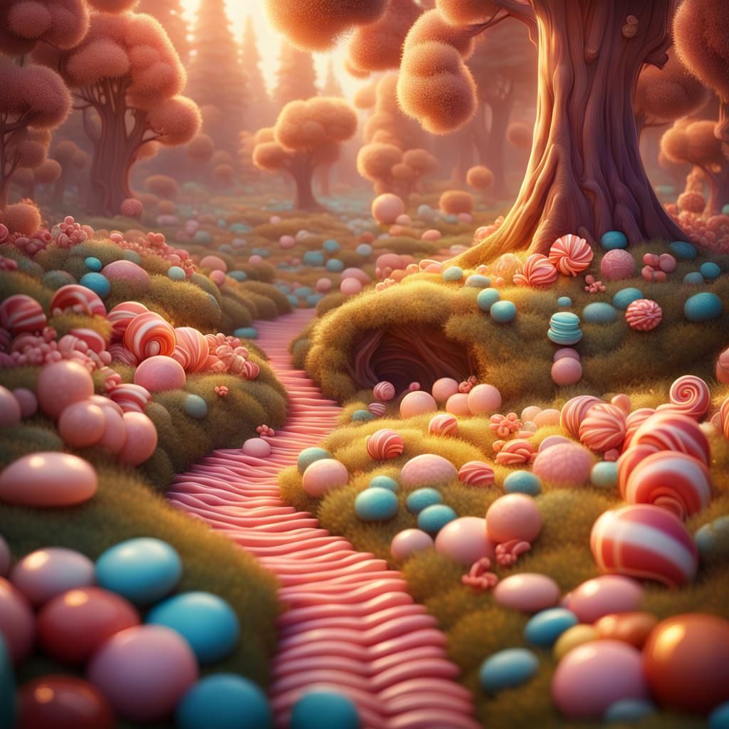 Candy Forest - AI Generated Artwork - NightCafe Creator