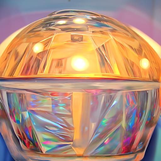 Reflective golden ball - AI Generated Artwork - NightCafe Creator