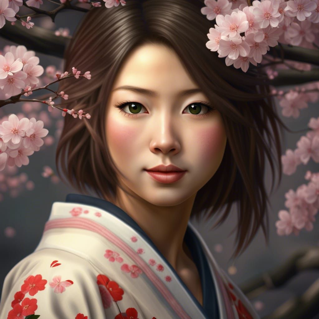 Japanese Beauty - AI Generated Artwork - NightCafe Creator