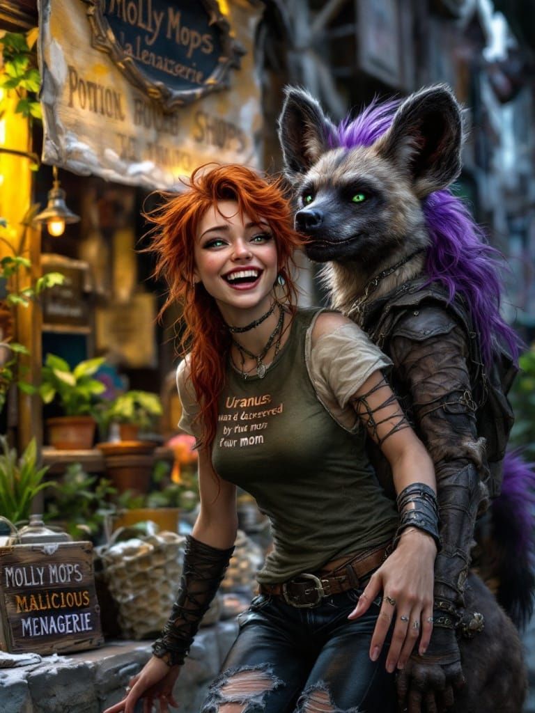 Scuzzy swings by the grand opening of Molly's