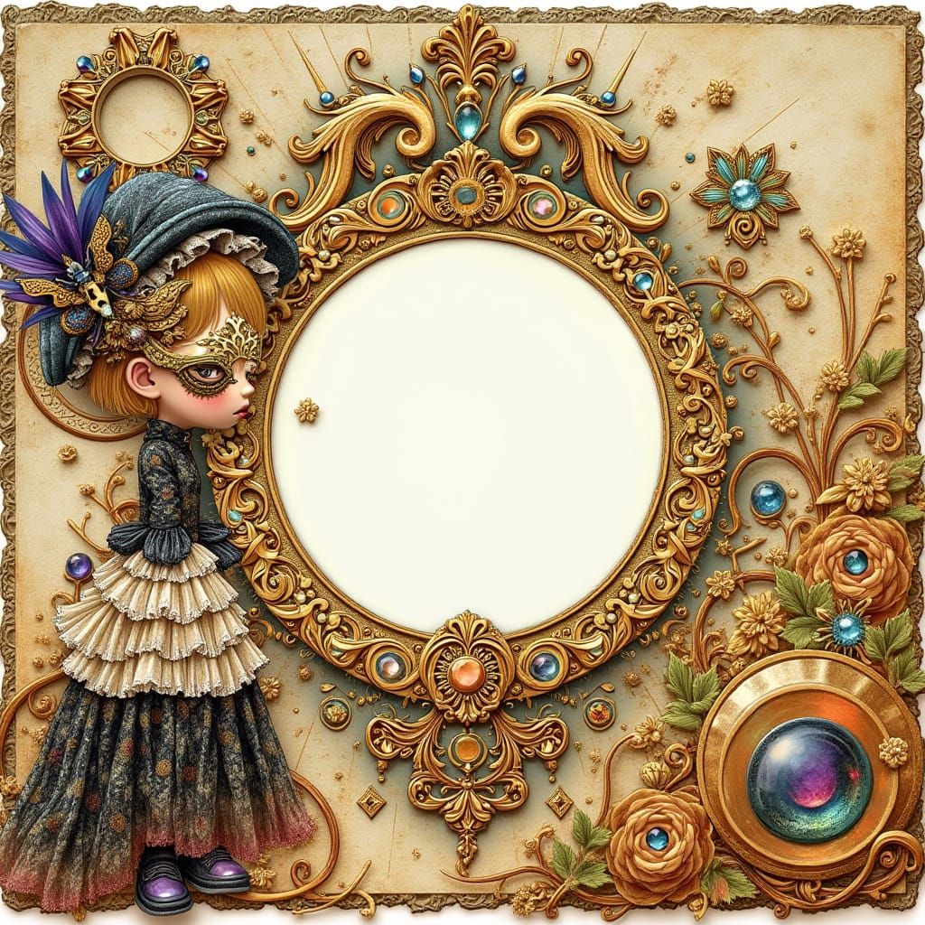 Chibi Girl in Costume Frame - Chibi Girl in Costume Frame