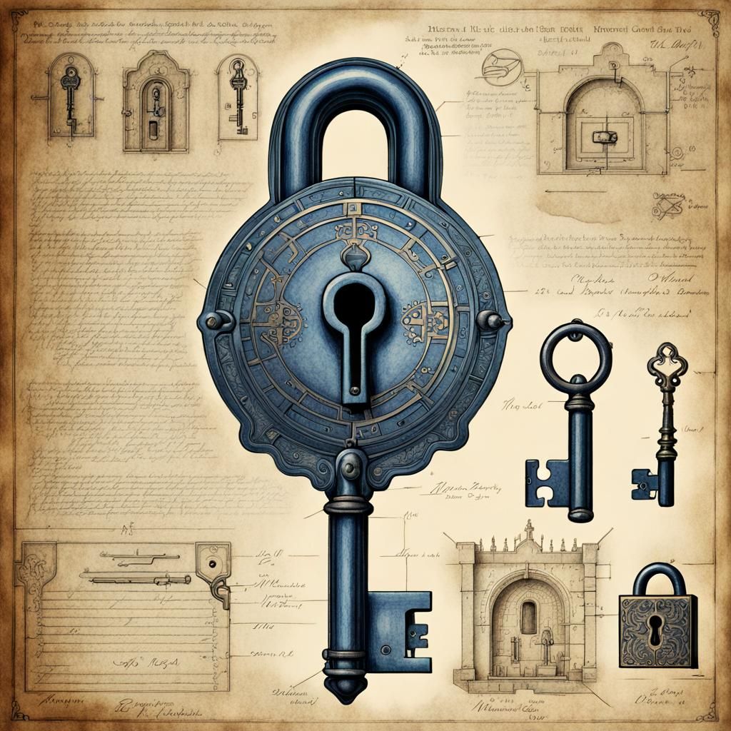 medieval lock and key - AI Generated Artwork - NightCafe Creator