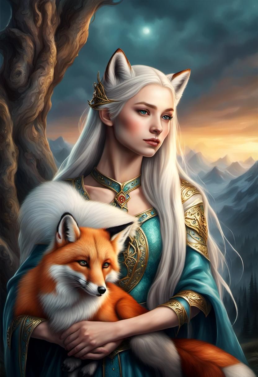 Fox Queen - AI Generated Artwork - NightCafe Creator