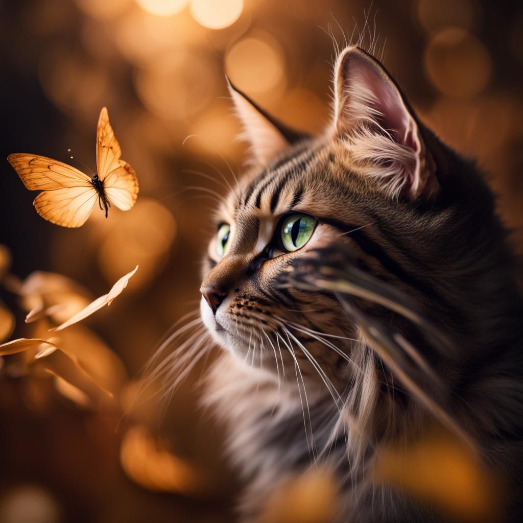 Chasse aux papillons - AI Generated Artwork - NightCafe Creator