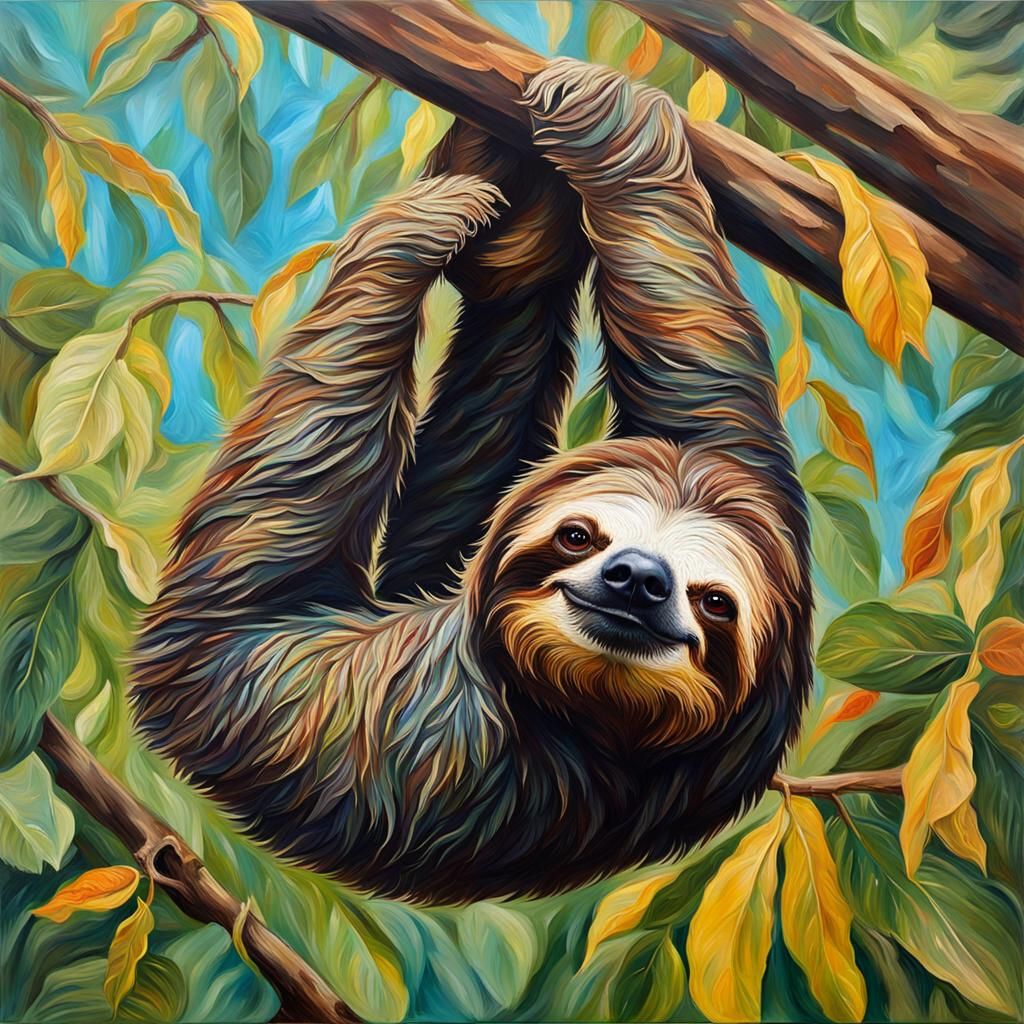 Sloth 🦥 - AI Generated Artwork - NightCafe Creator