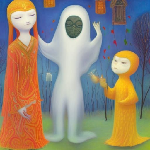 surreal 3d ghost masterpiece, by Dee Nickerson, Victor Nizovtsev ...