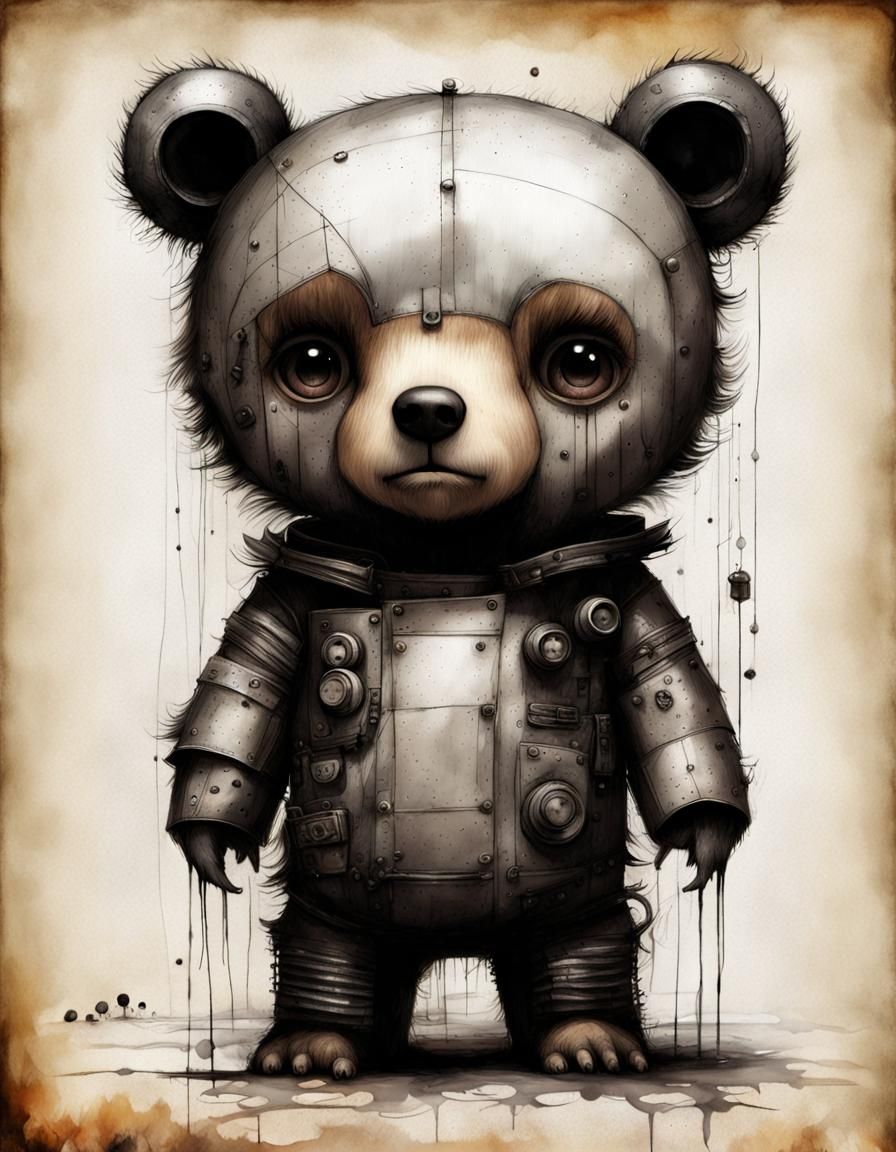 "The FTG Bear": drawing by Stephen Gammell - Gabriel Pacheco - Naoto ...
