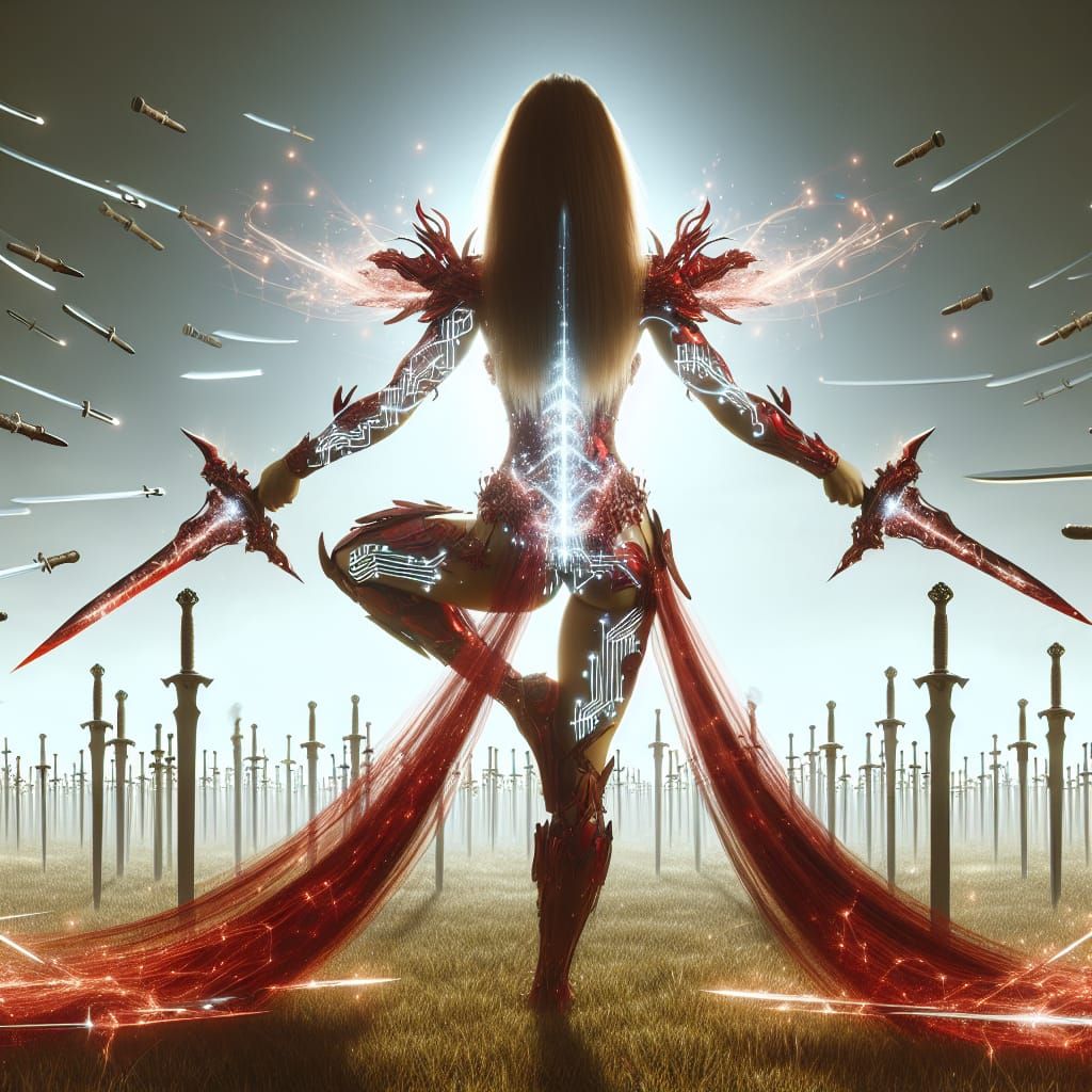 Dance of Swords - AI Generated Artwork - NightCafe Creator