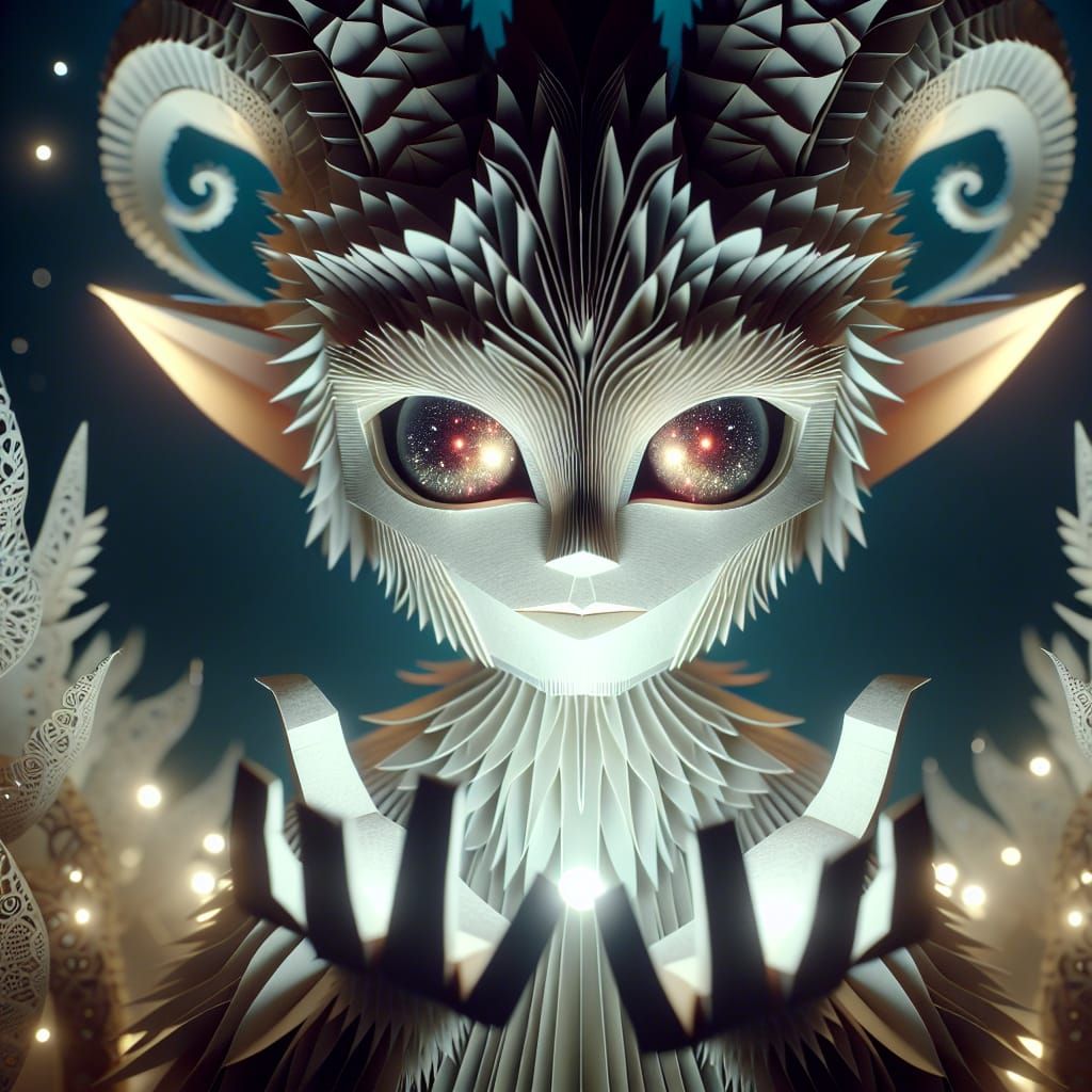 Paper demon boy - AI Generated Artwork - NightCafe Creator