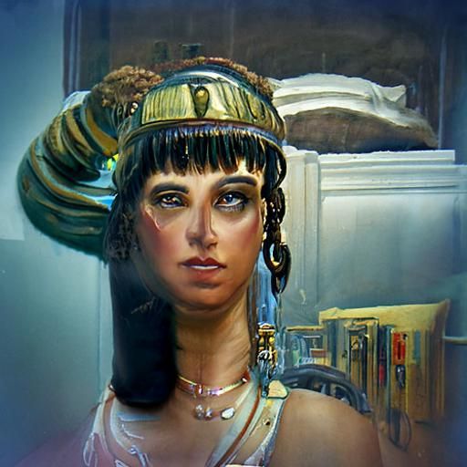 Cleopatra - Cleopatra Portrait in Detailed Sci-Fi Style