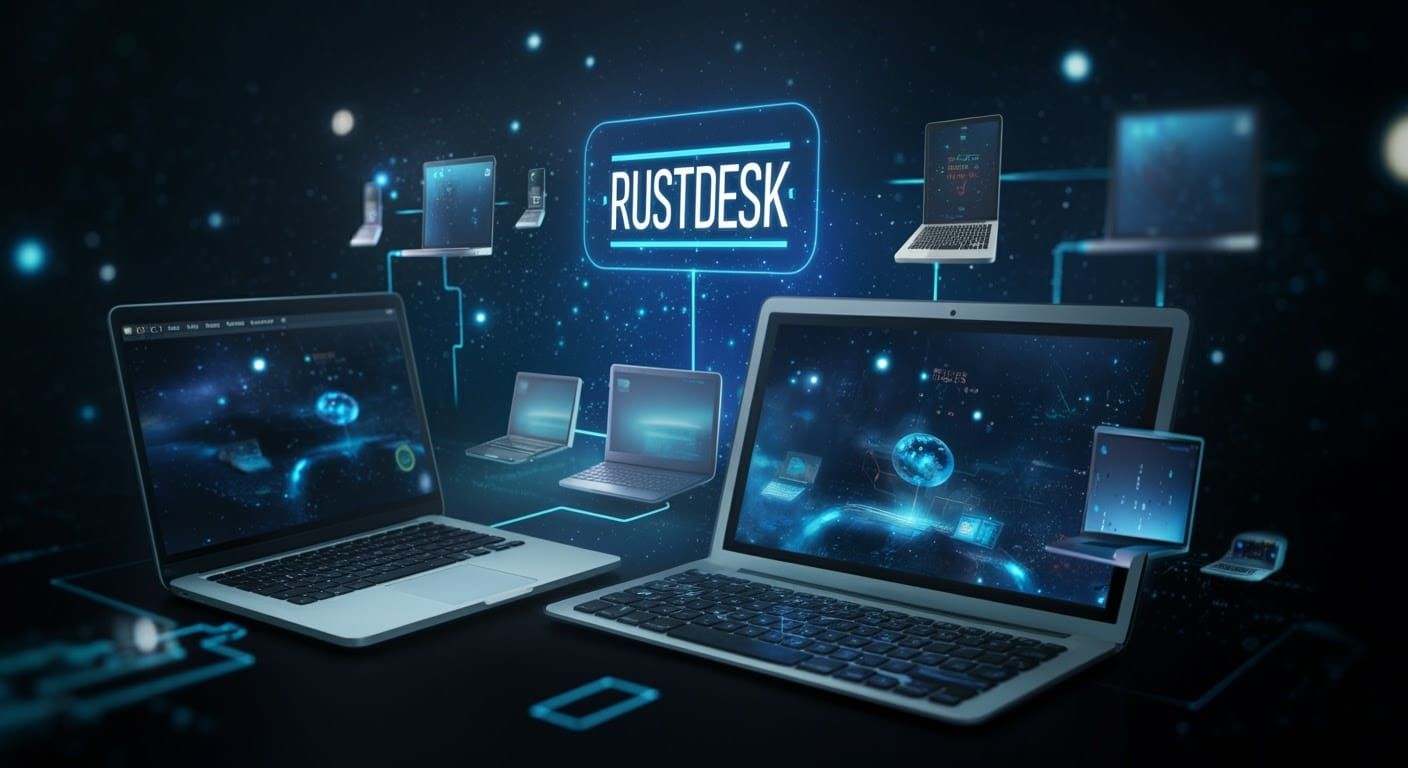 Cyberspace Remote Desktop Client in RUSTDESK Unive... - AI Art