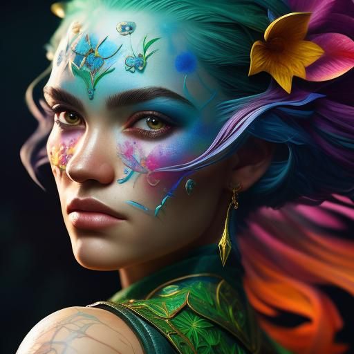 Fantasy flowers - AI Generated Artwork - NightCafe Creator