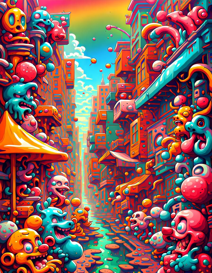 Colorful poster - AI Generated Artwork - NightCafe Creator