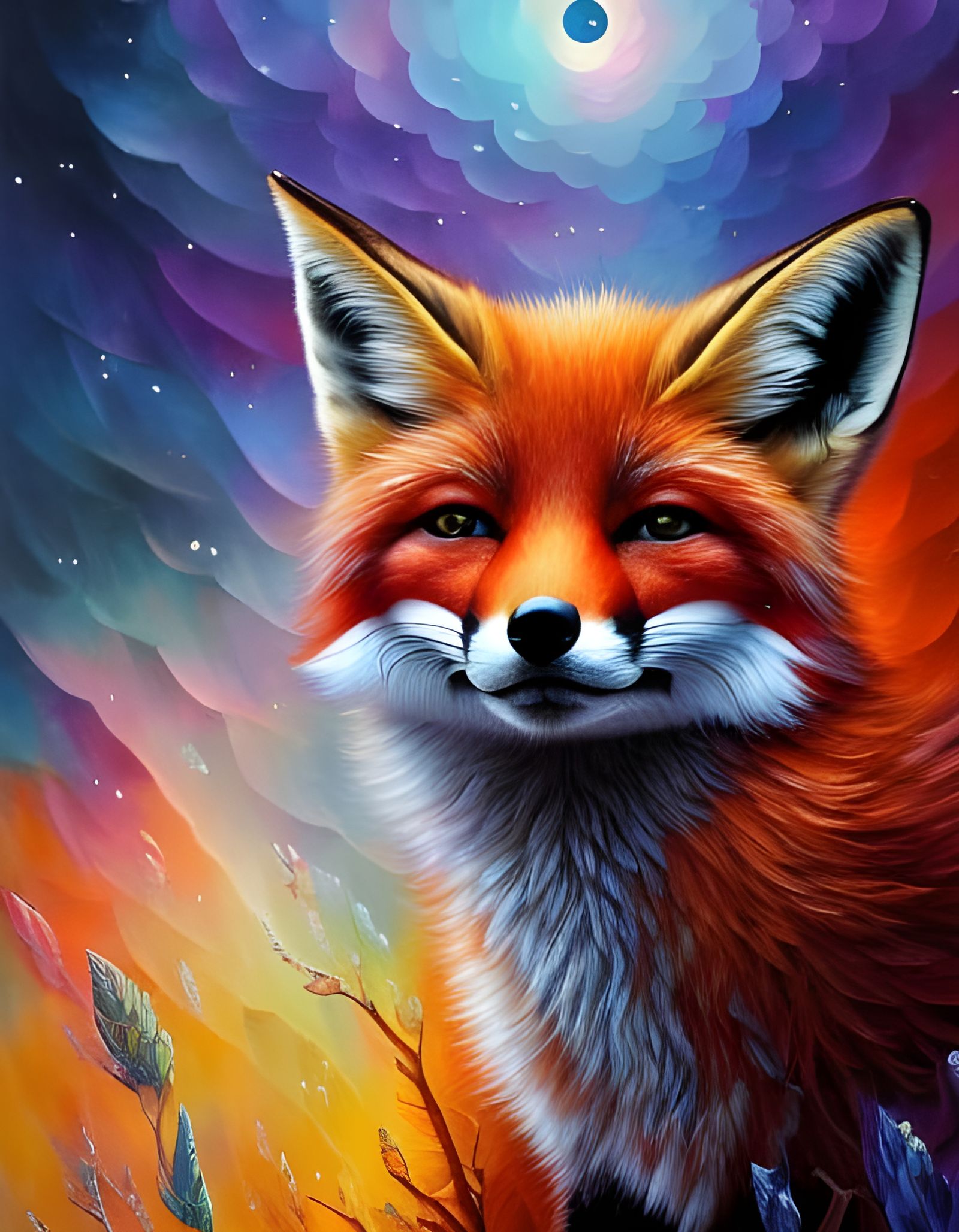 happy fox - AI Generated Artwork - NightCafe Creator