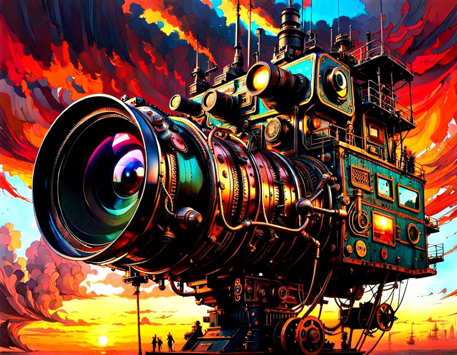 Epic 3D Game Cinematic: Full Moon Rises in Starry ... - AI Art