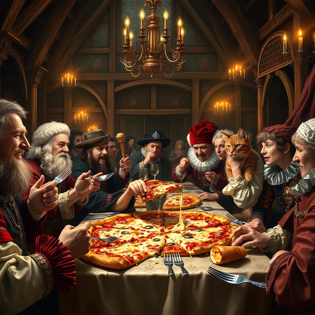 Medieval Banquet with Pizza and a Distinguished Guest- Daily challenge ...
