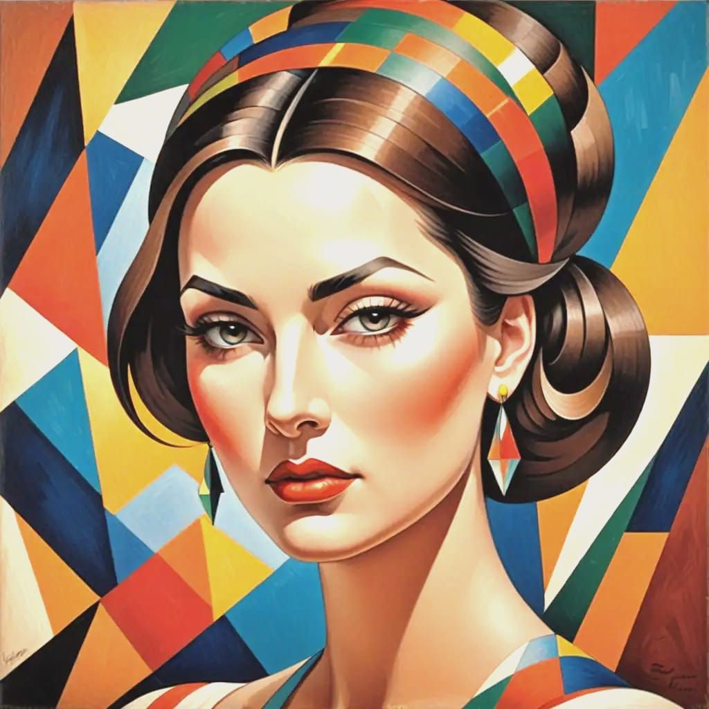abstract cubism Euclidean Georgy Kurasov Albert Gleizes a glamorous ...