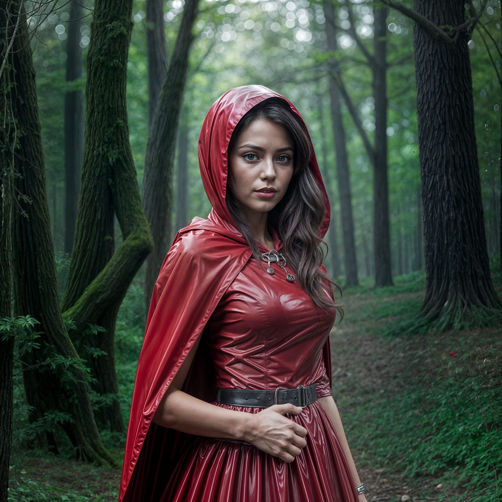 Little bad riding hood - Hyperrealistic Little Red Riding Ho...