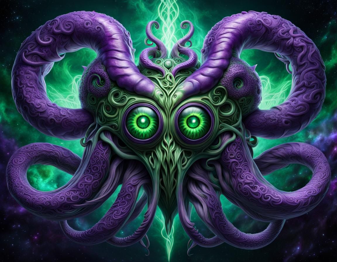 Tentacled brain monster - AI Generated Artwork - NightCafe Creator