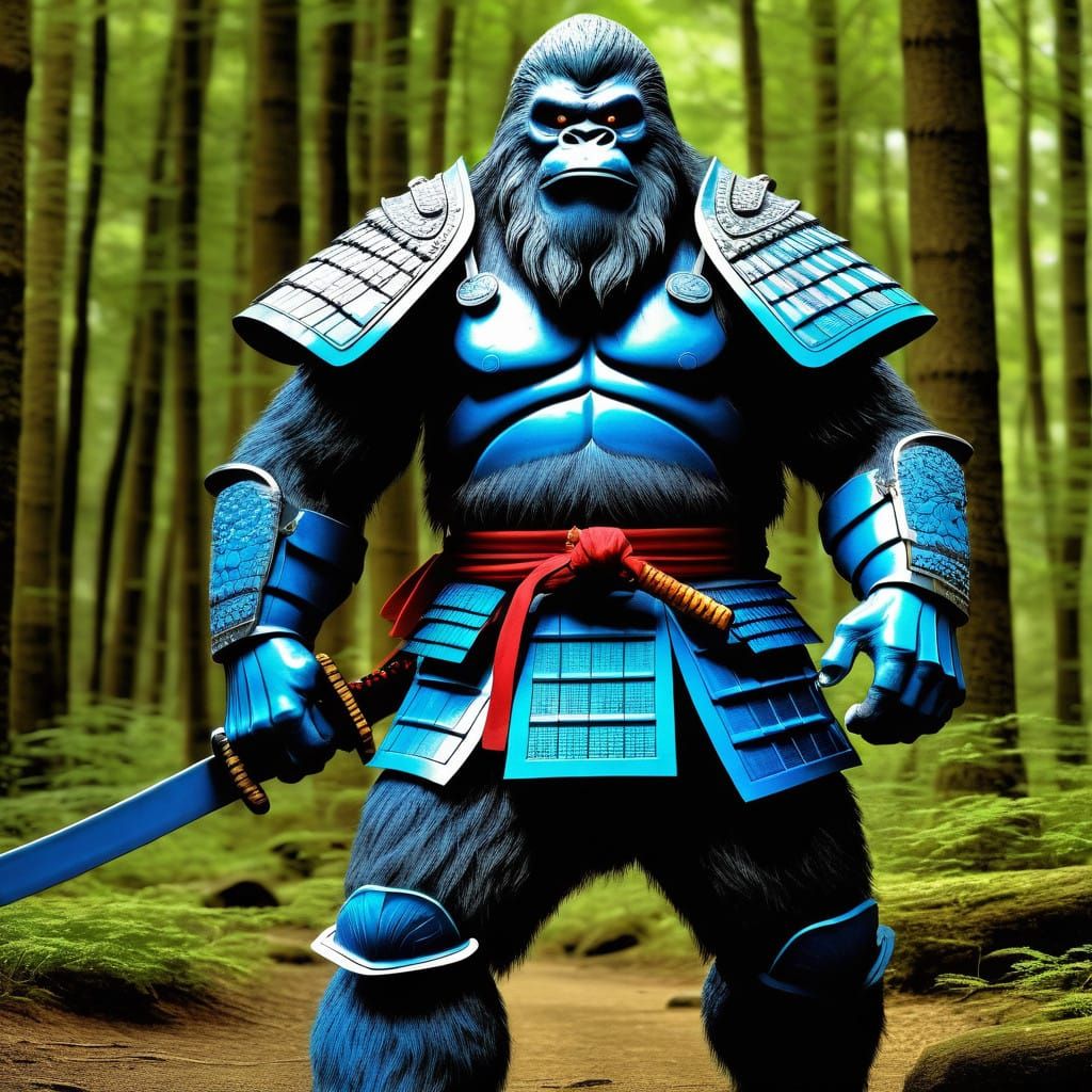 Bigfoot as a samurai - Mysterious Samurai in the Wilderness