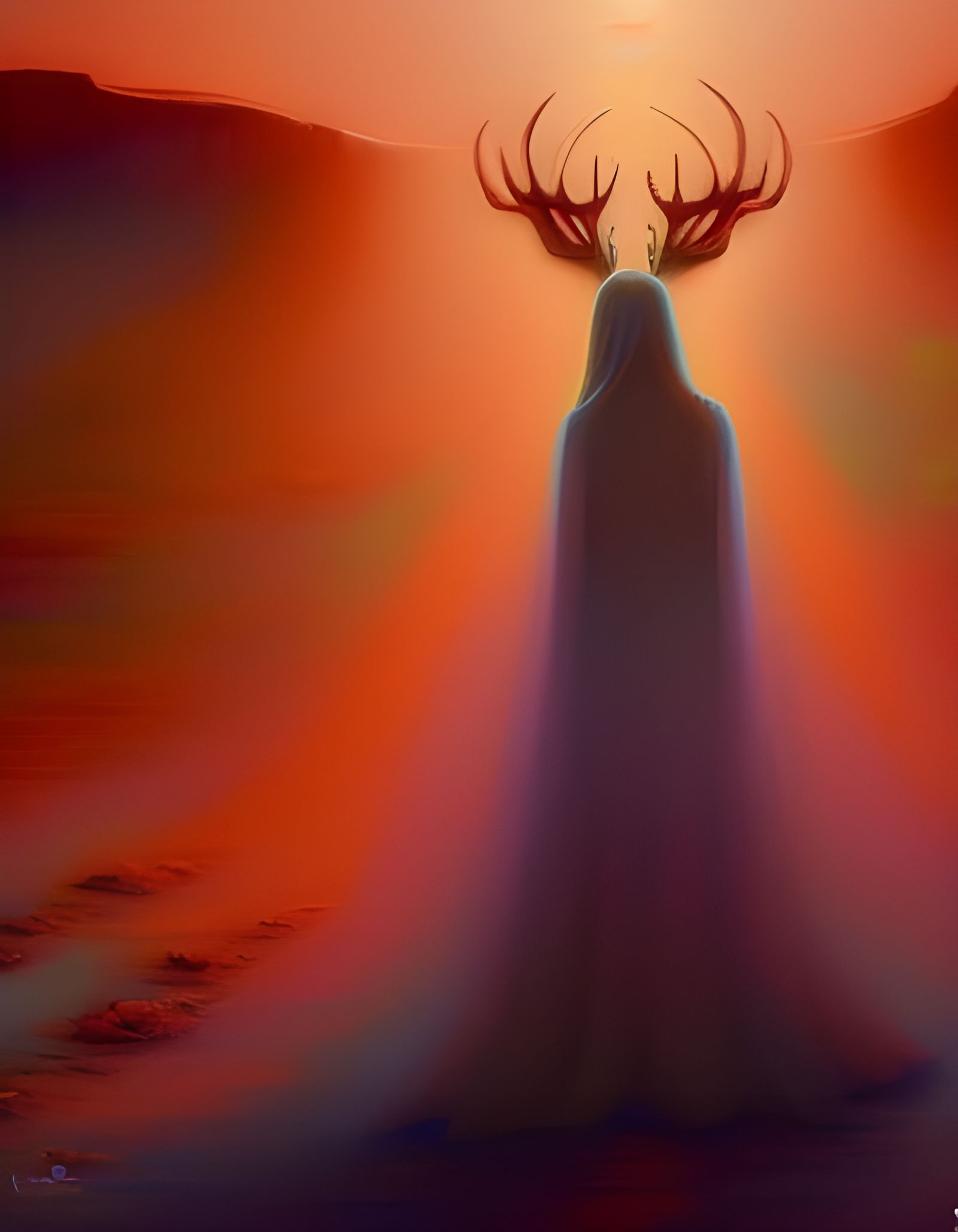 My Elk Shadow - AI Generated Artwork - NightCafe Creator