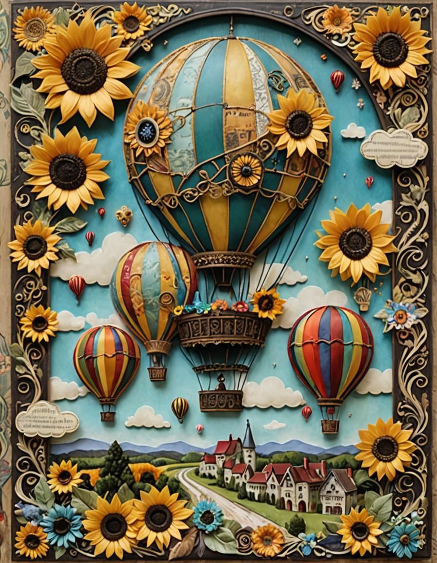 Hot Air Balloon - AI Generated Artwork - NightCafe Creator