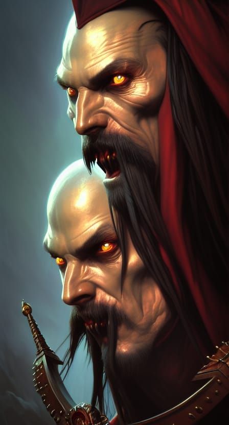 Vlad the impaler head and shoulders portrait, 8k resolution concept art ...