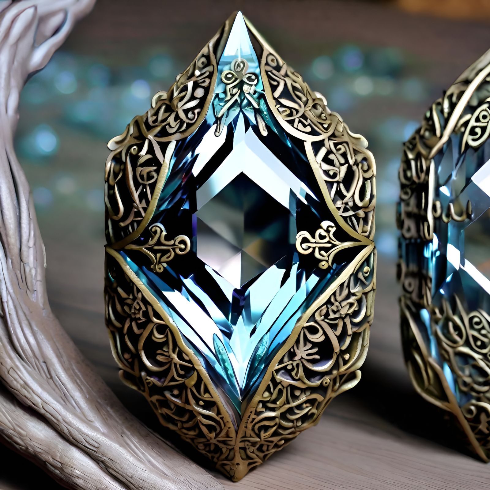 Lost Cursed Blue Diamond Rings of Borcinaille - AI Generated Artwork ...