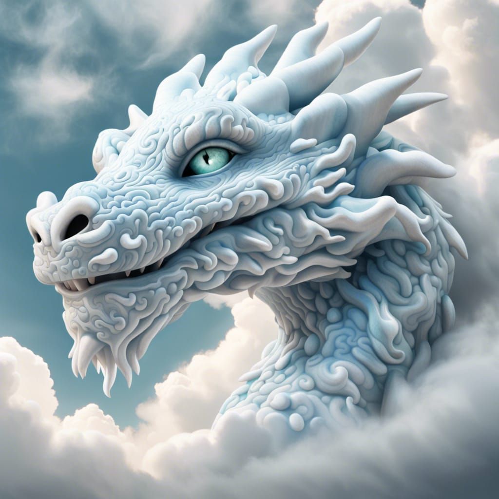 One of My Cloud Dragons - AI Generated Artwork - NightCafe Creator