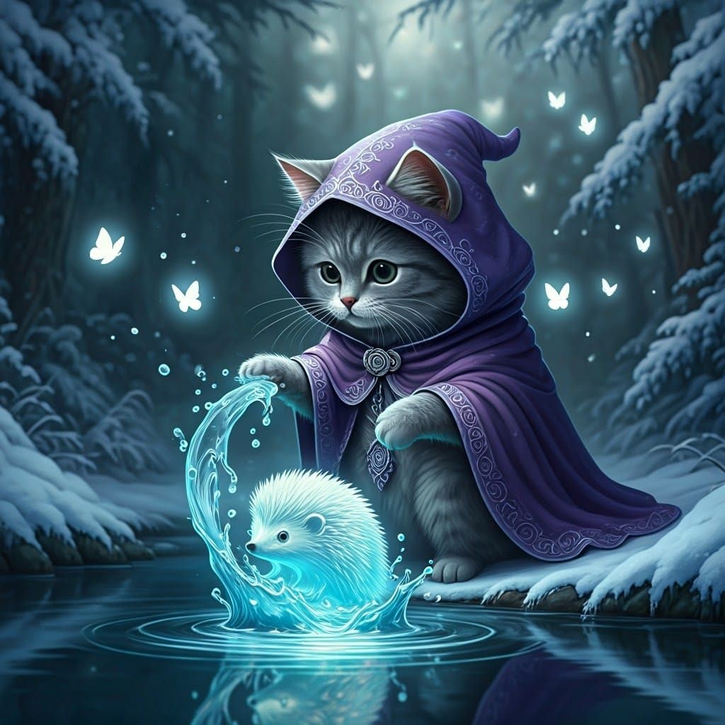 Kitty mage conjuring - Kitty mage conjuring