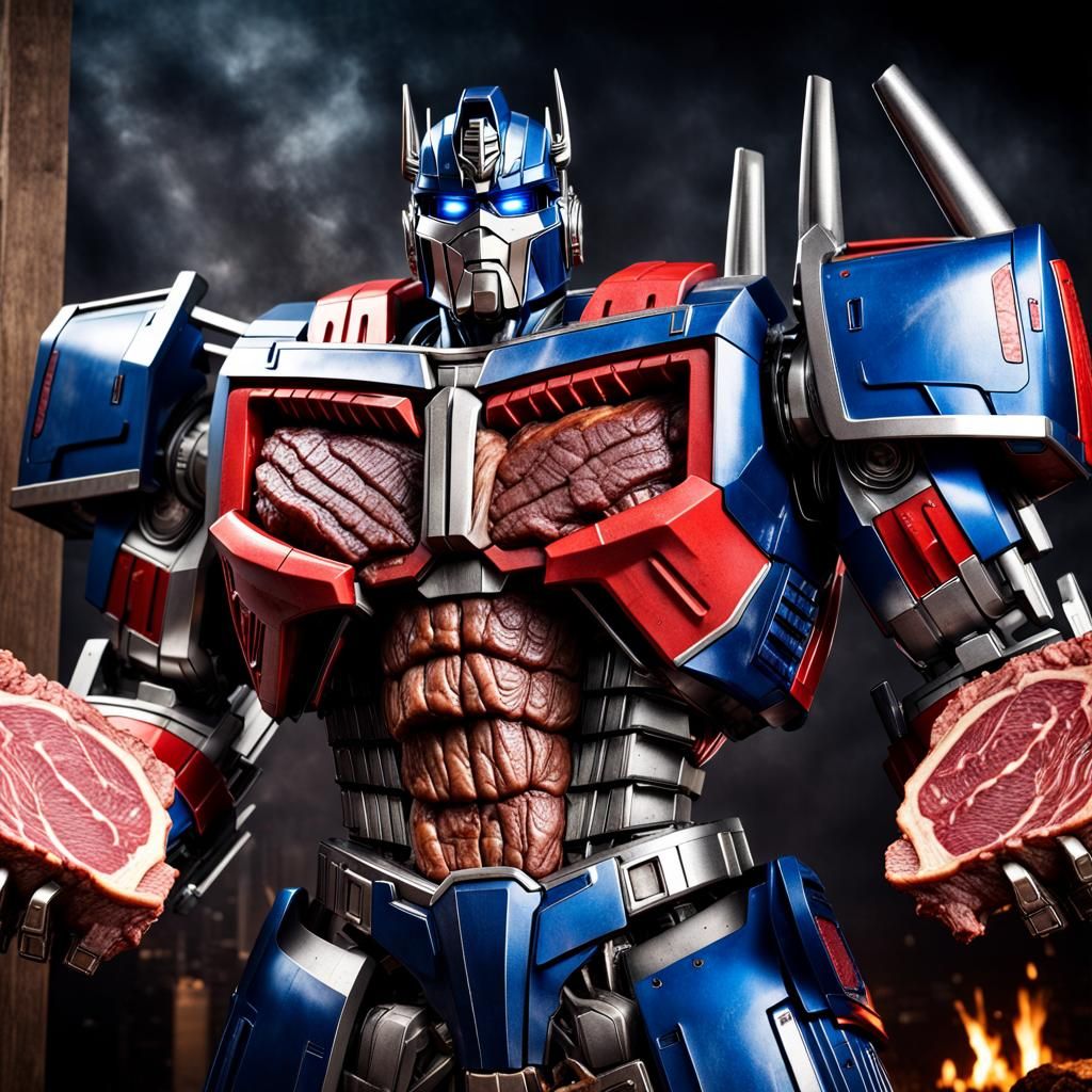 Optimus Prime Ribs - AI Generated Artwork - NightCafe Creator