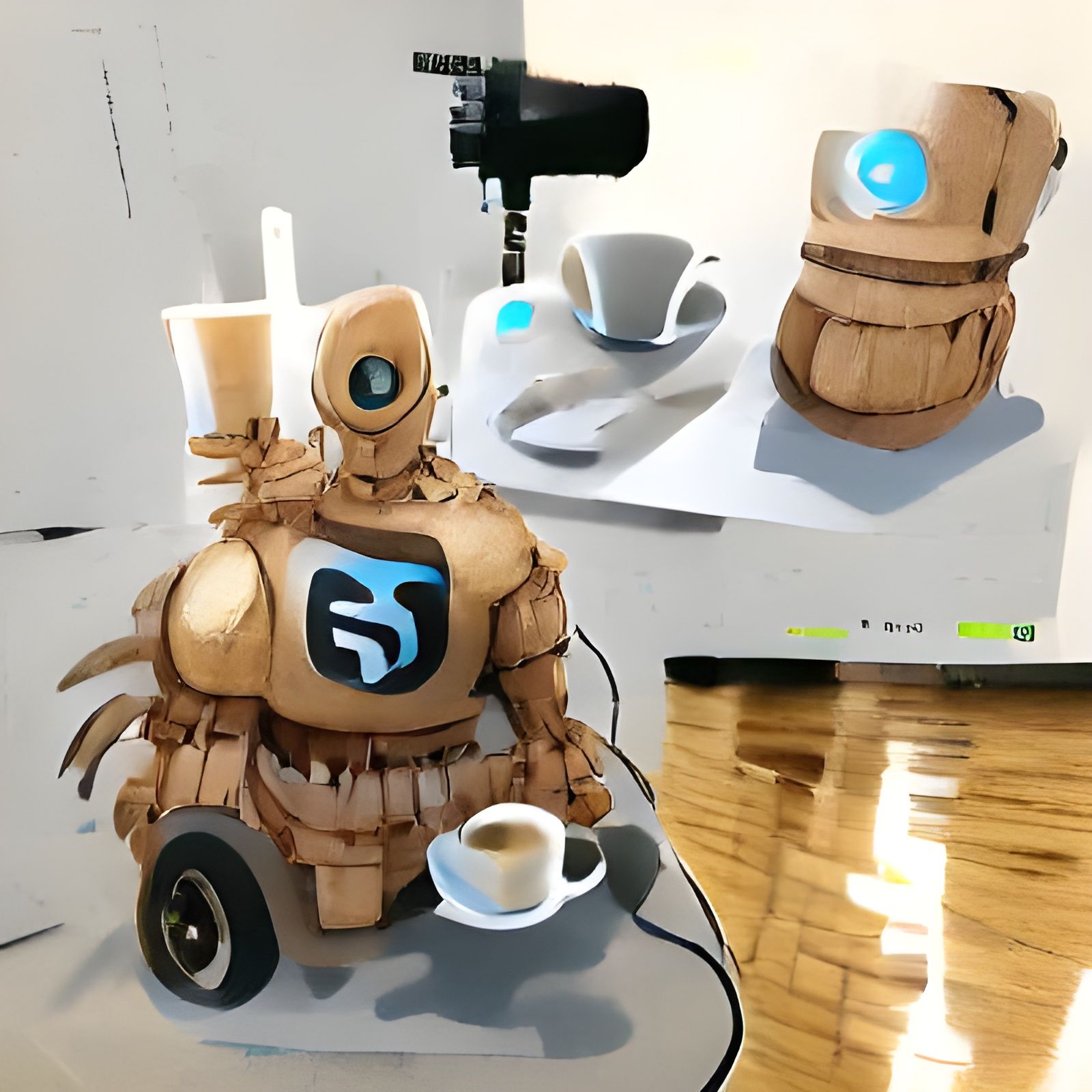 Coffee-powered robots IV - AI Generated Artwork - NightCafe Creator