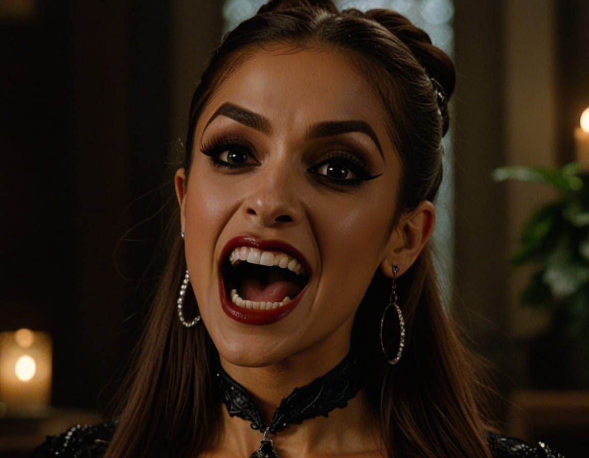 Sultry Vampire Seductress - AI Art