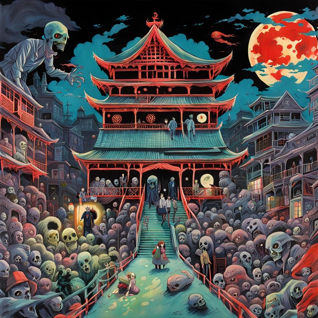 Little horror panorama - AI Generated Artwork - NightCafe Creator