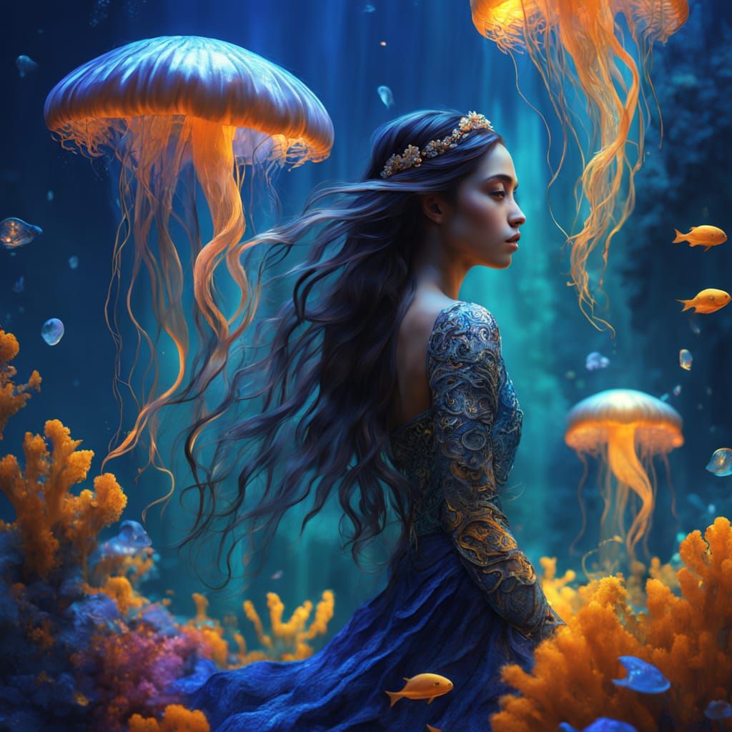 Underwater wonderland - Surreal Mermaids Dance with Dolphins...
