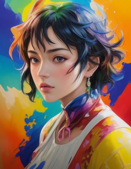 A butterfly, a detailed painting by Hirohiko Araki, featured on pixiv, analytical art, detailed ...