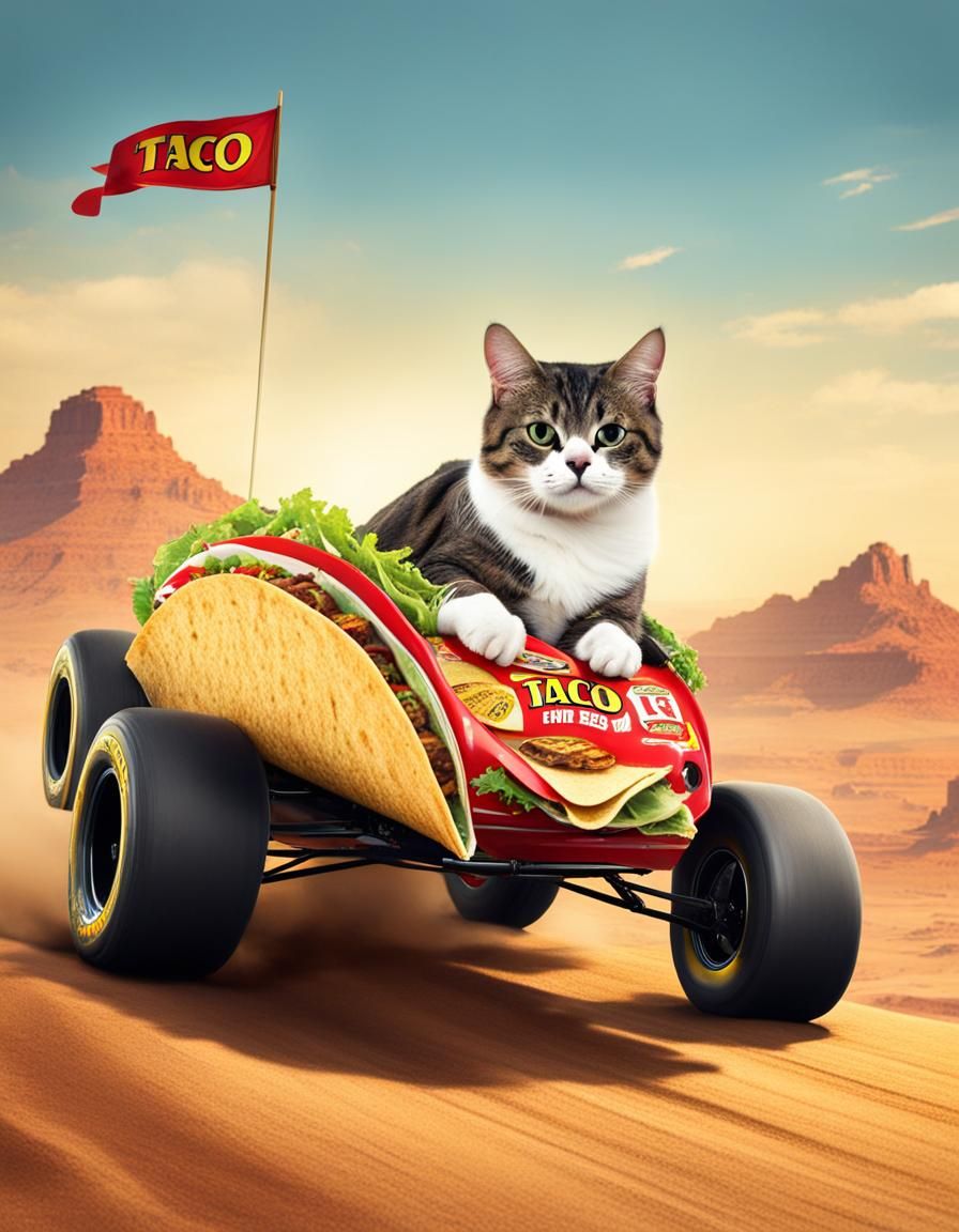 tacocat racecar - AI Generated Artwork - NightCafe Creator