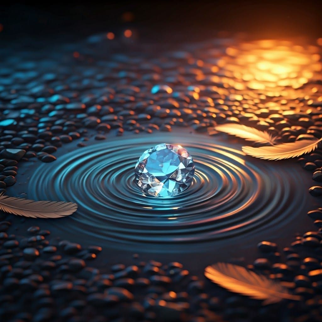 Mesmerizing Magical Puddle in Unreal Engine 5 Styl... - AI Art